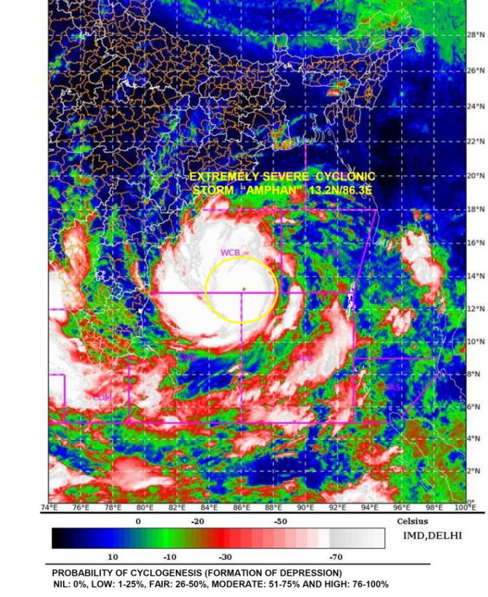 India evacuates thousands threatened by Cyclone Amphan - GG2