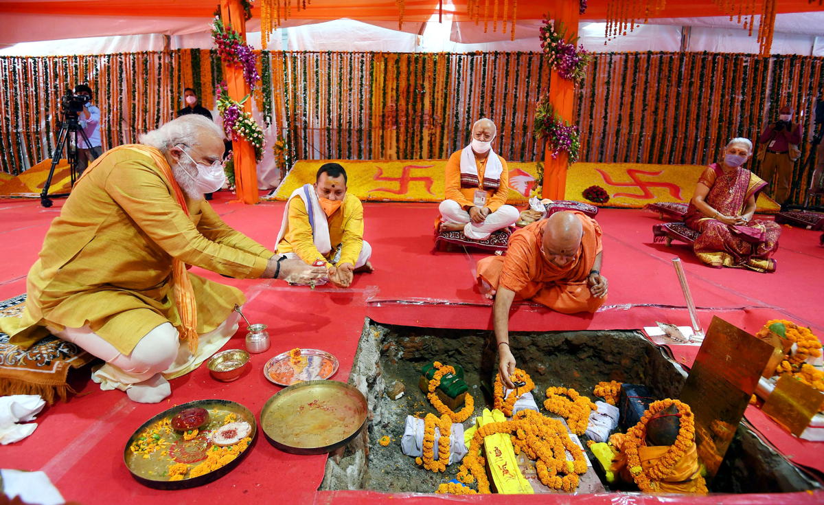 Wait of centuries is over, Modi says, as Ram temple construction begins in Ayodhya - GG2