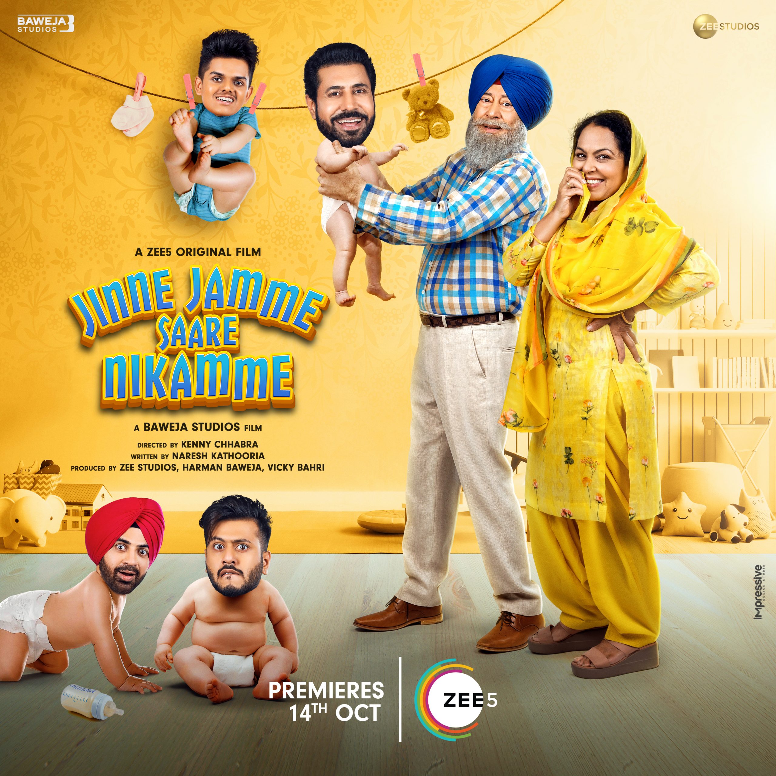 ZEE5 Global To Premiere Punjabi Film Jinne Jamme Saare Nikamme On ...