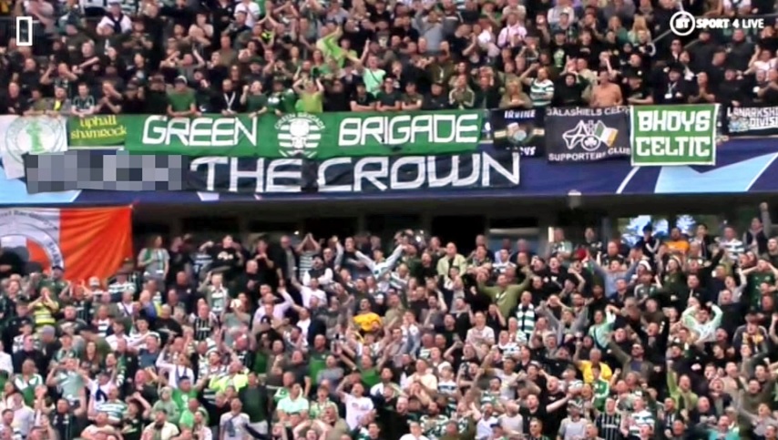 Celtic Fans Display Massive ‘f*** The Crown’ Banner - GG2