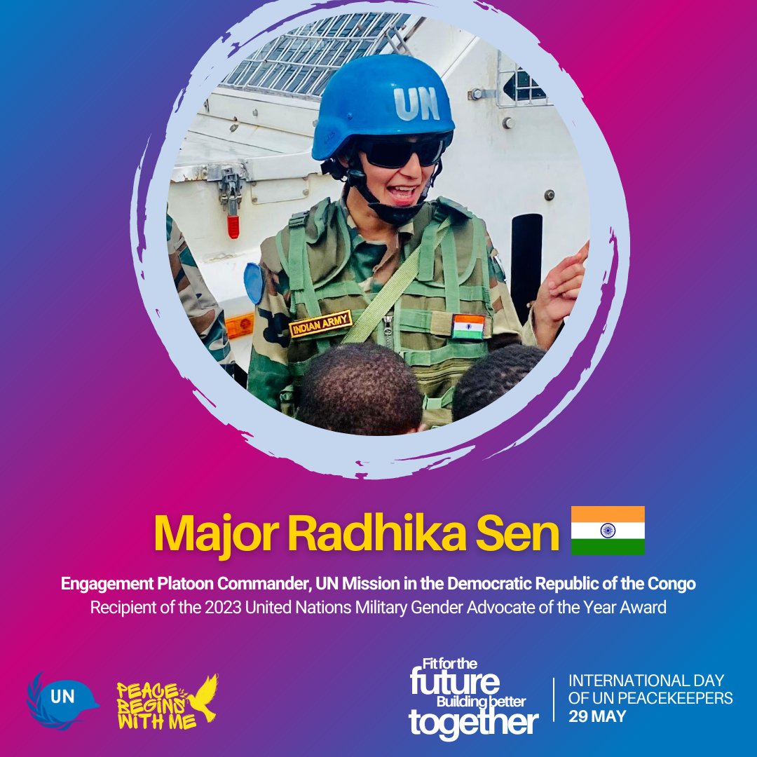 Indian Army Major Radhika Sen To Receive UN Gender Advocate Award - GG2